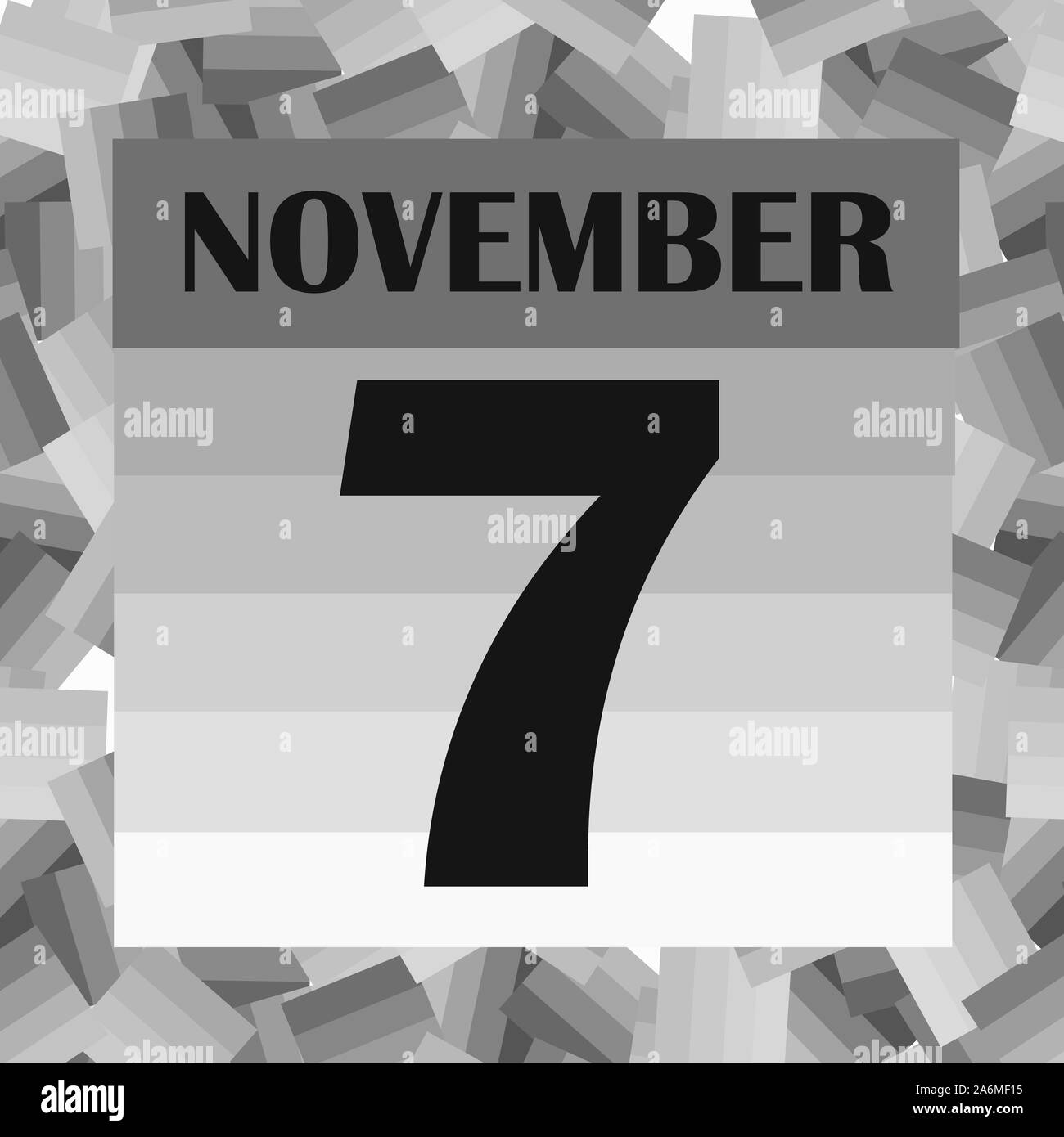 November 7 icon. For planning important day. Banner for holidays and ...