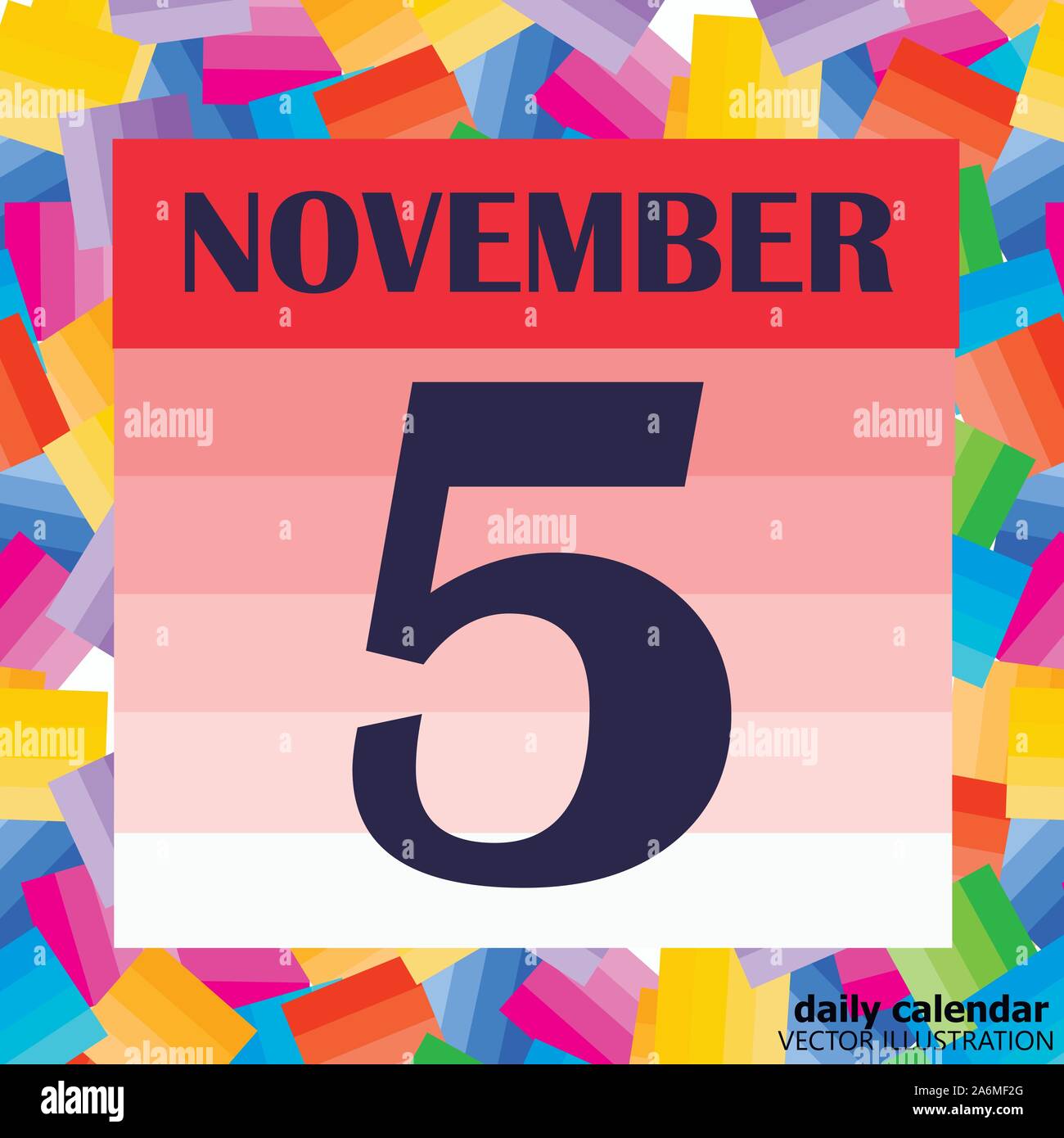 November 5 icon. For planning important day. Banner for holidays and ...