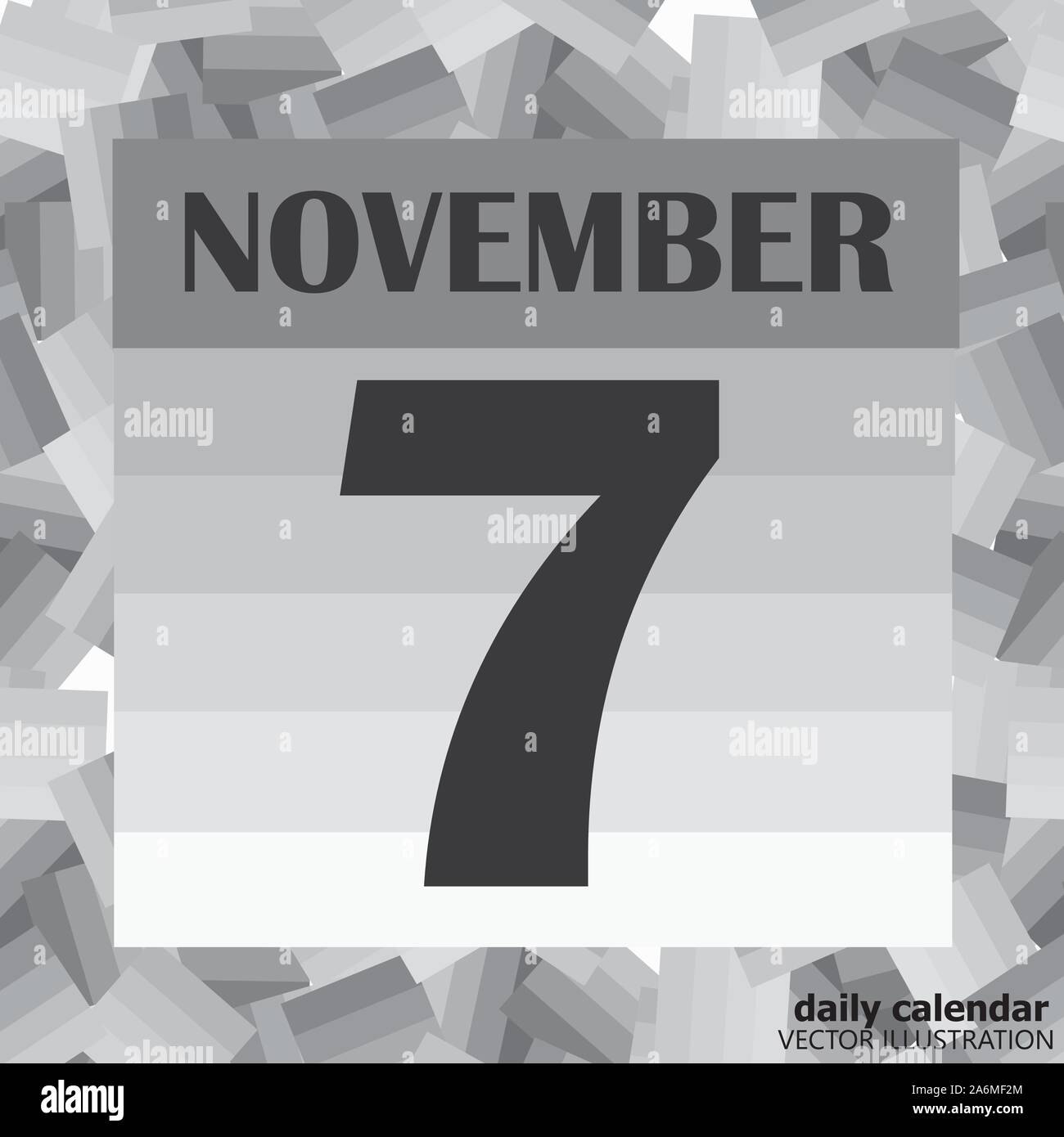November 7 icon. For planning important day. Banner for holidays and ...
