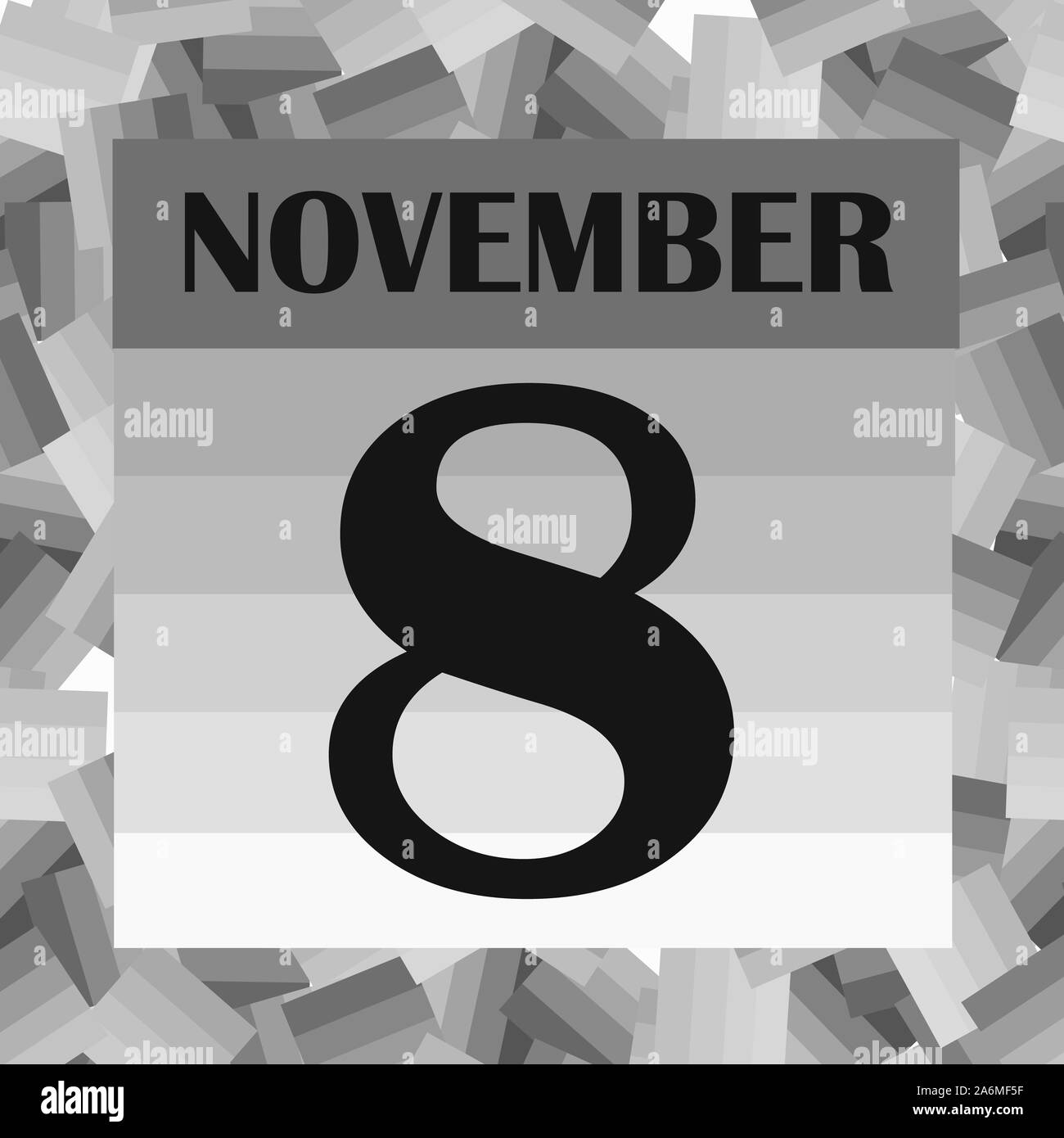 November 8 icon. For planning important day. Banner for holidays and ...