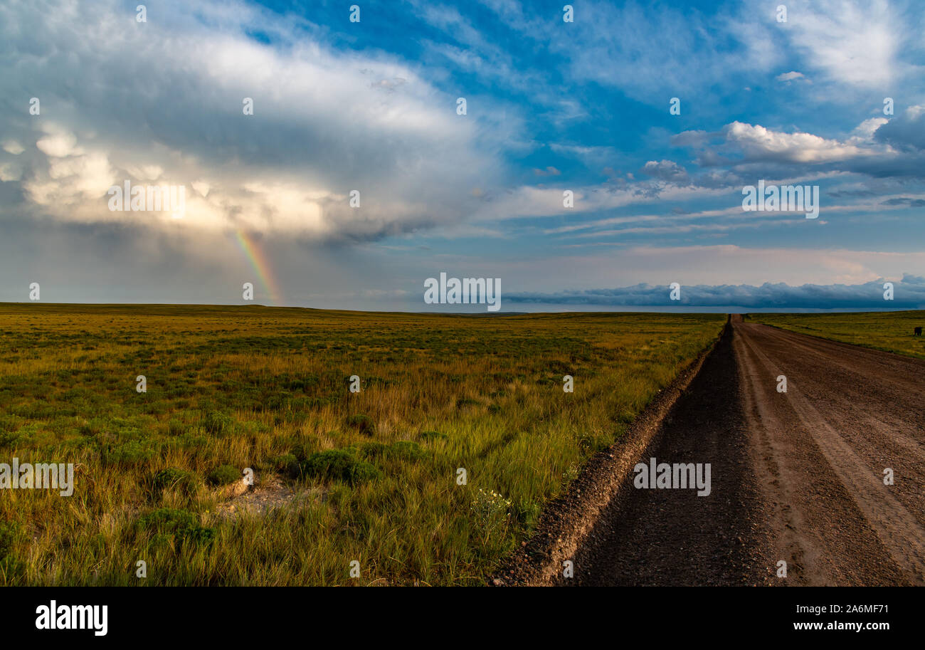 The Colorado Plains After a Mile Rainstorm Stock Photo - Alamy