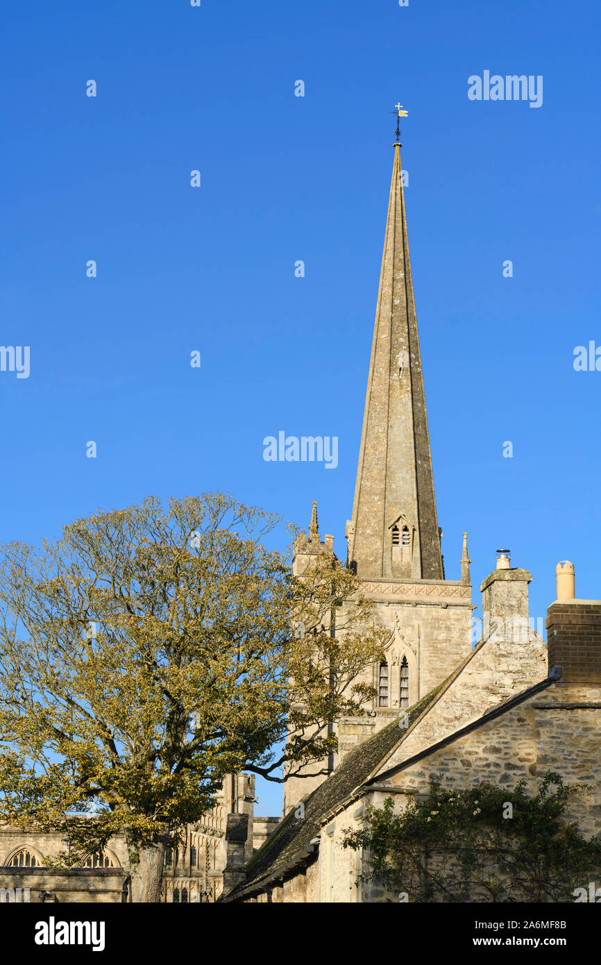 Church of St John the Baptist Burford Oxfordshire England UK Stock ...