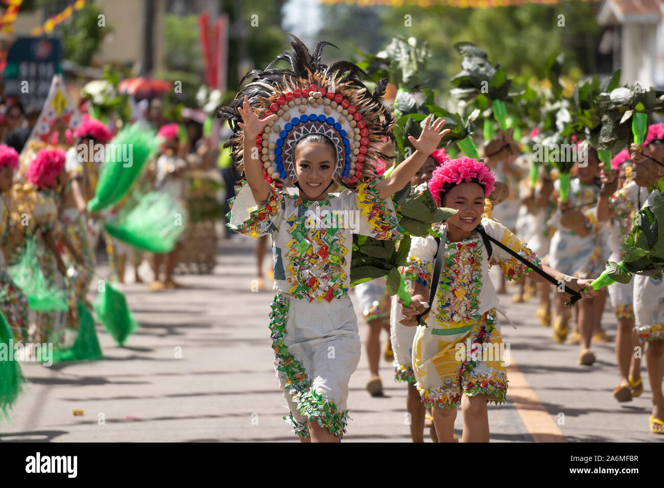 Camiguin Island,Mindanao,Philippines 27th October 2019.School children ...