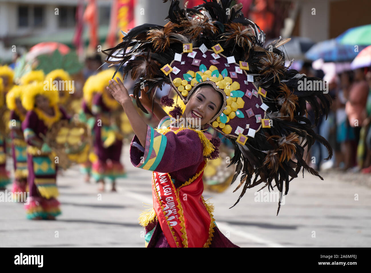 Camiguin Island,Mindanao,Philippines 27th October 2019.A lead dancer ...