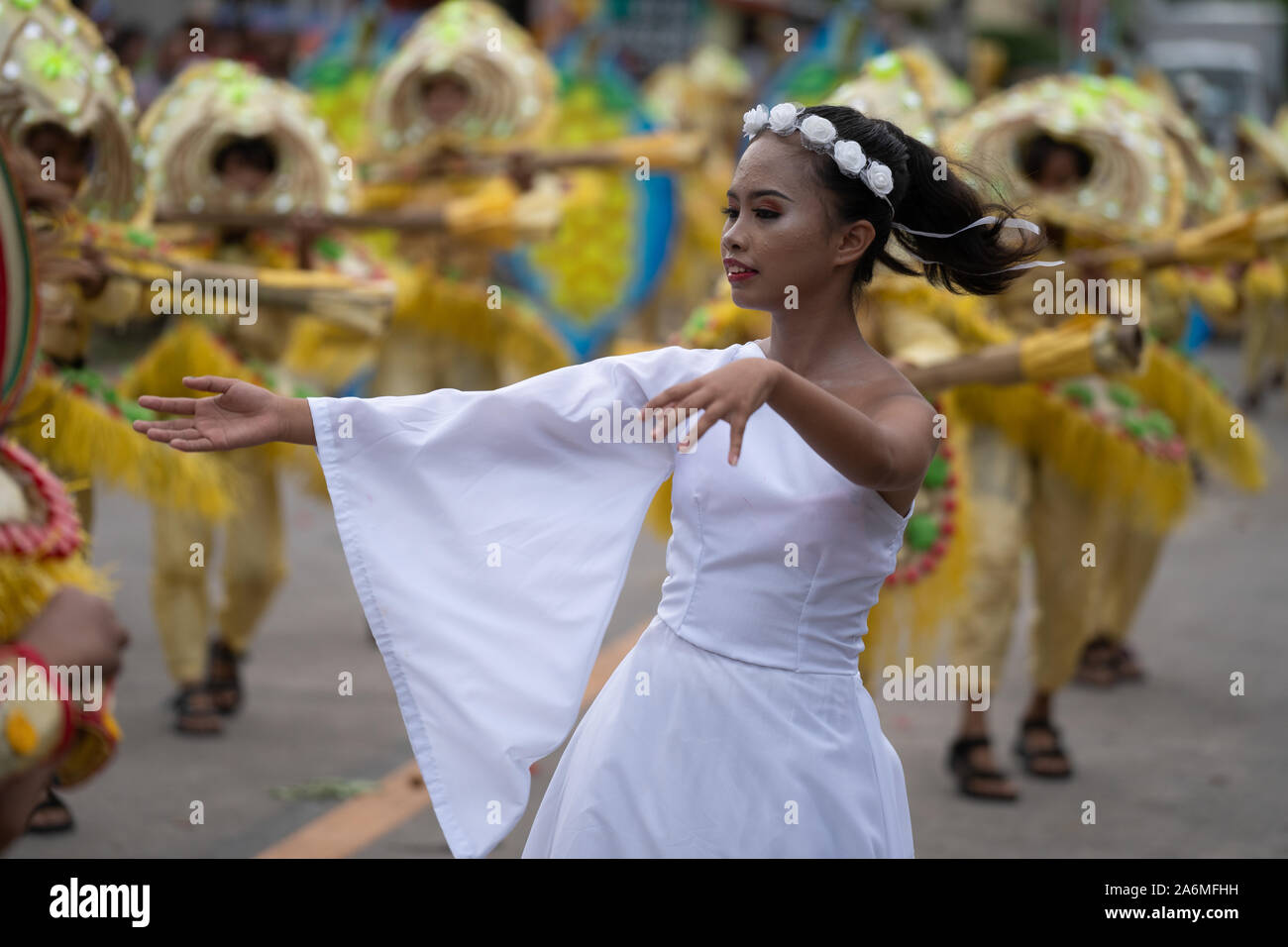 Camiguin Island,Mindanao,Philippines 27th October 2019.School children ...