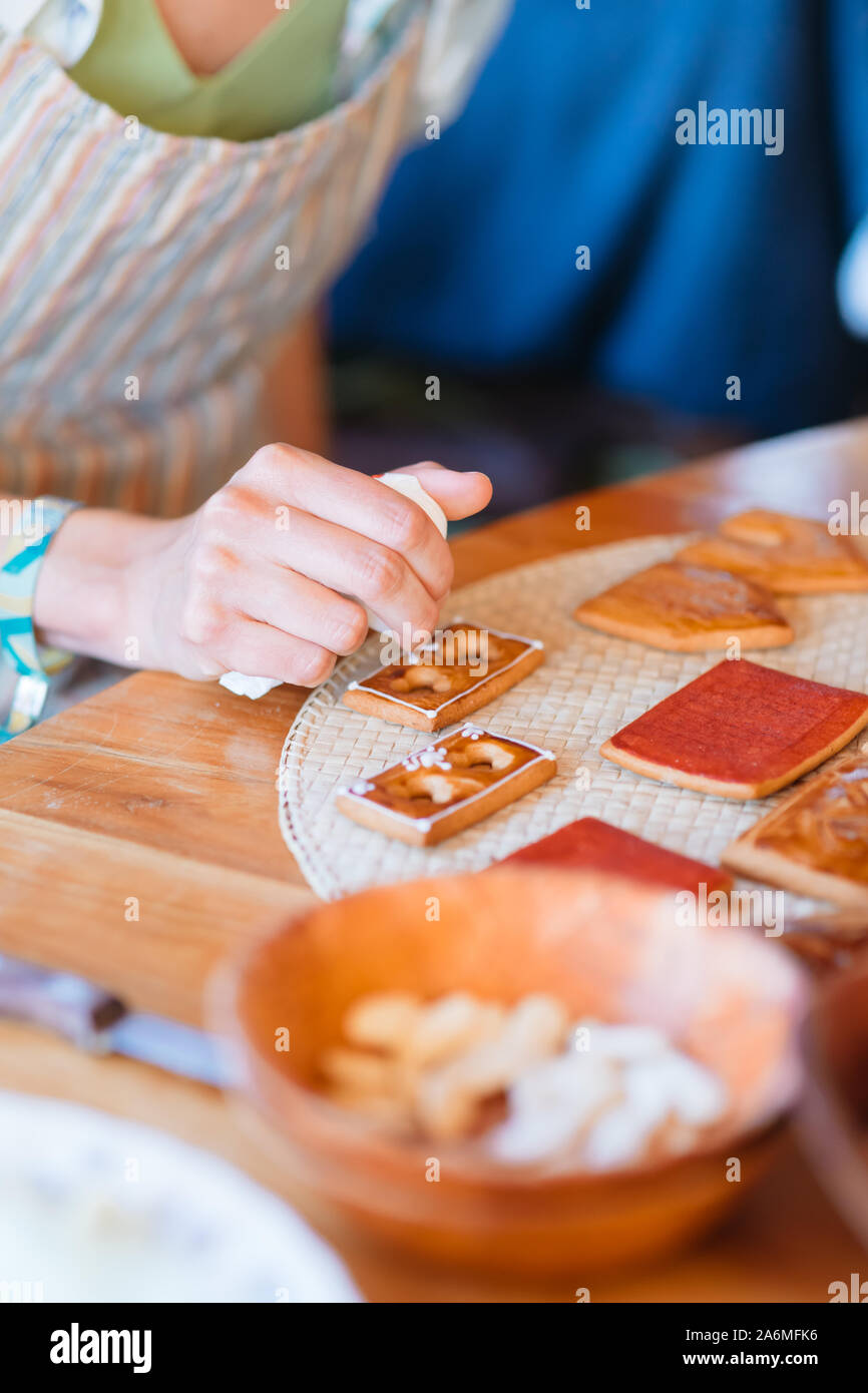 Budapest, Hungary - October 19, 2109: Traditional home-made gingerbread ...