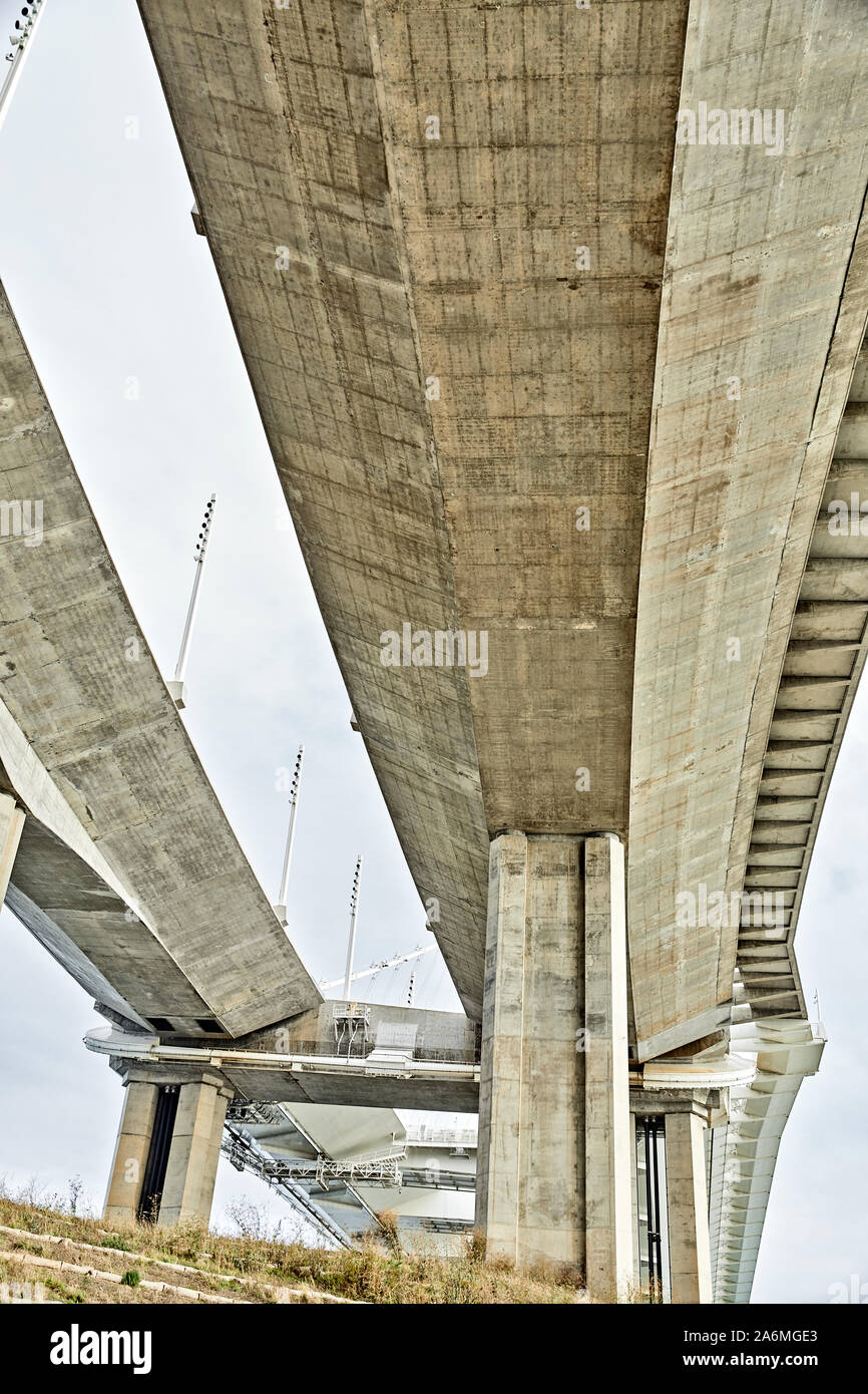Oakland Bay Bridge structural engineering design Stock Photo - Alamy