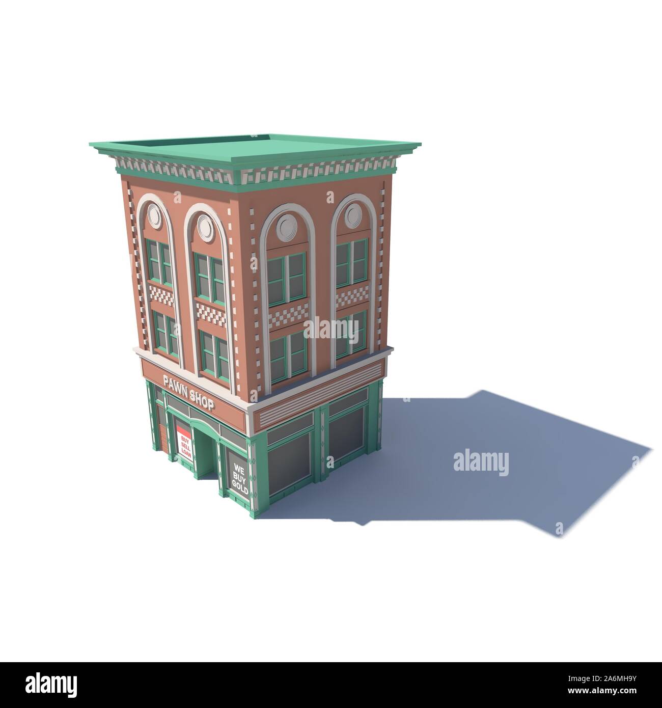 Pawn building Cut Out Stock Images & Pictures - Alamy