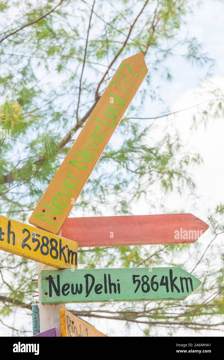 Road Signs Pointing Different Directions High Resolution Stock ...