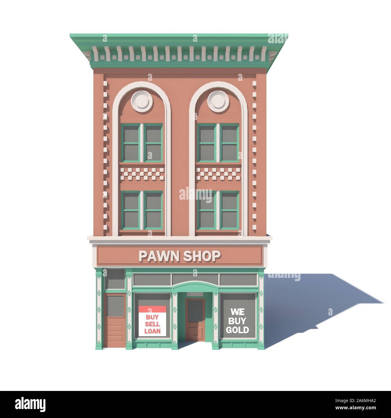 Pawn building Cut Out Stock Images & Pictures - Alamy