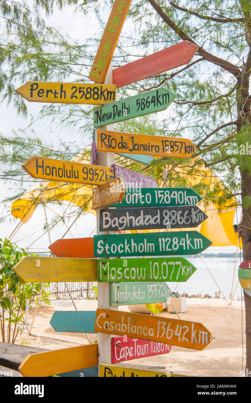 Road Signs Pointing Different Directions High Resolution Stock ...