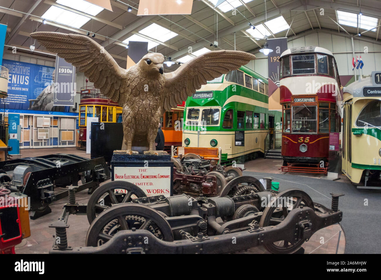 The Great Exhibition Hall, The National Tramway Museum at Crich Tramway ...