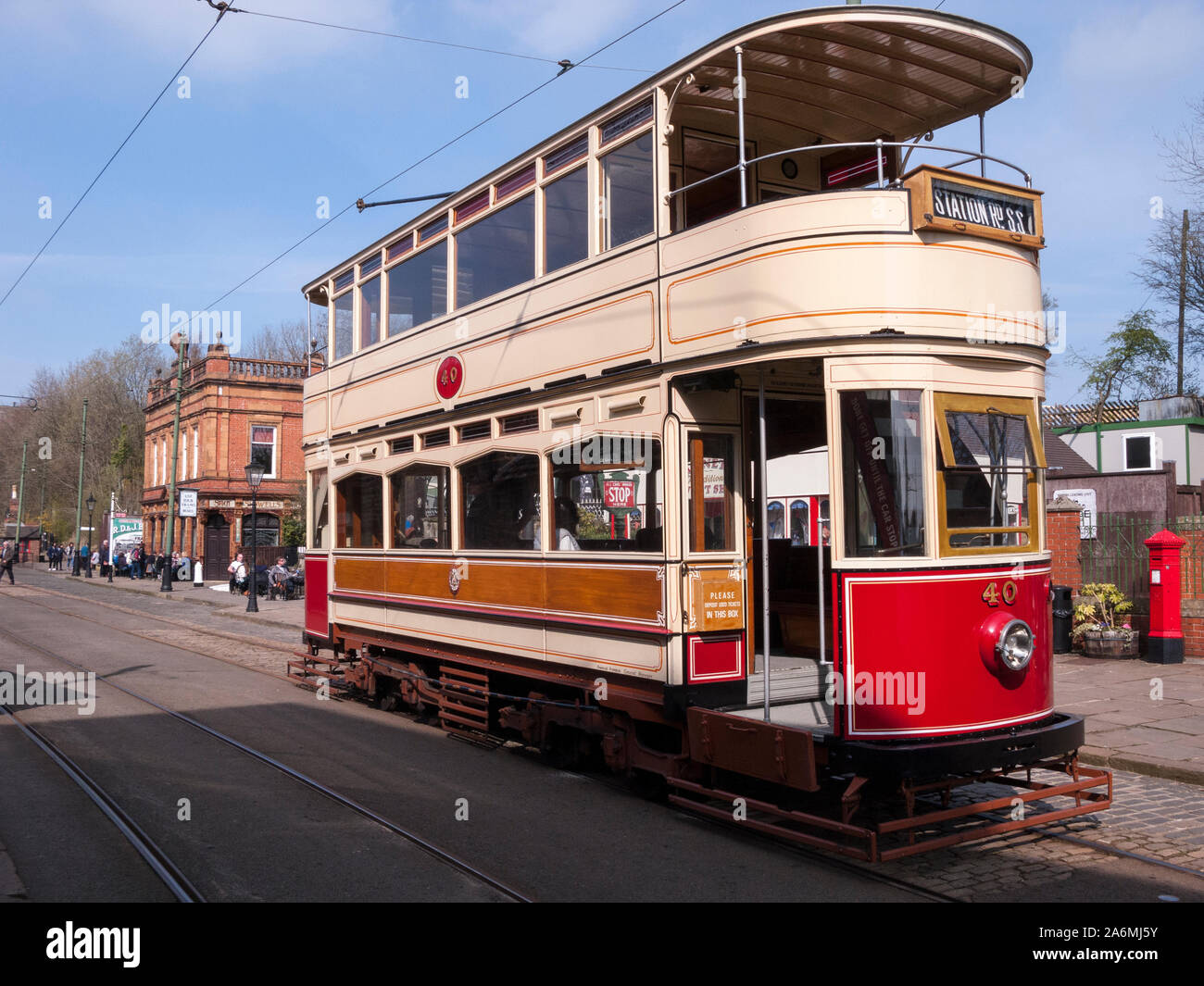 Working Trams at Crich Tramway Village, The National Tramway Museum ...