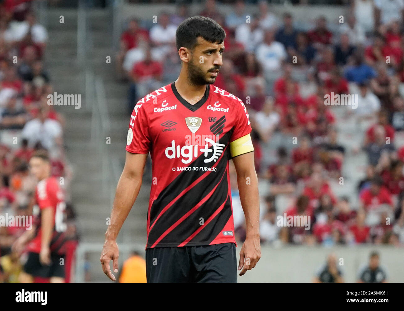 Curitiba, Brazil. 27th Oct, 2019. Camacho enters the second half and ...