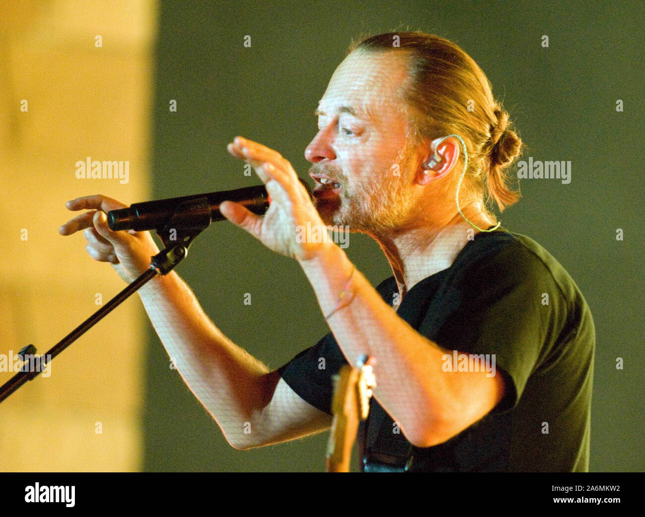 October 25, 2019, Santa Barbara , USA: THOM YORKE of Radiohead performs ...