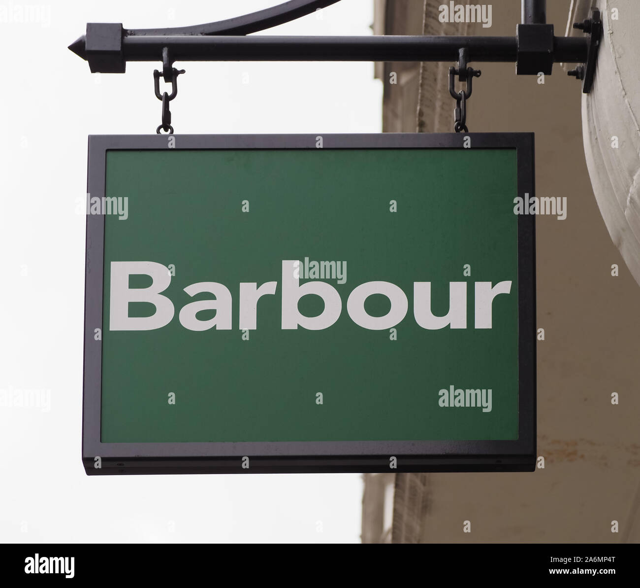 LONDON, UK - CIRCA SEPTEMBER 2019: Barbour sign Stock Photo - Alamy