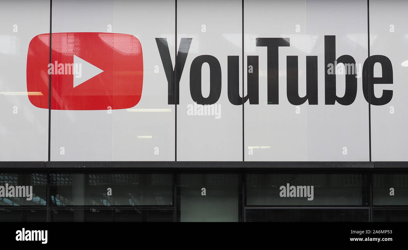 LONDON, UK - CIRCA SEPTEMBER 2019: YouTube sign Stock Photo - Alamy