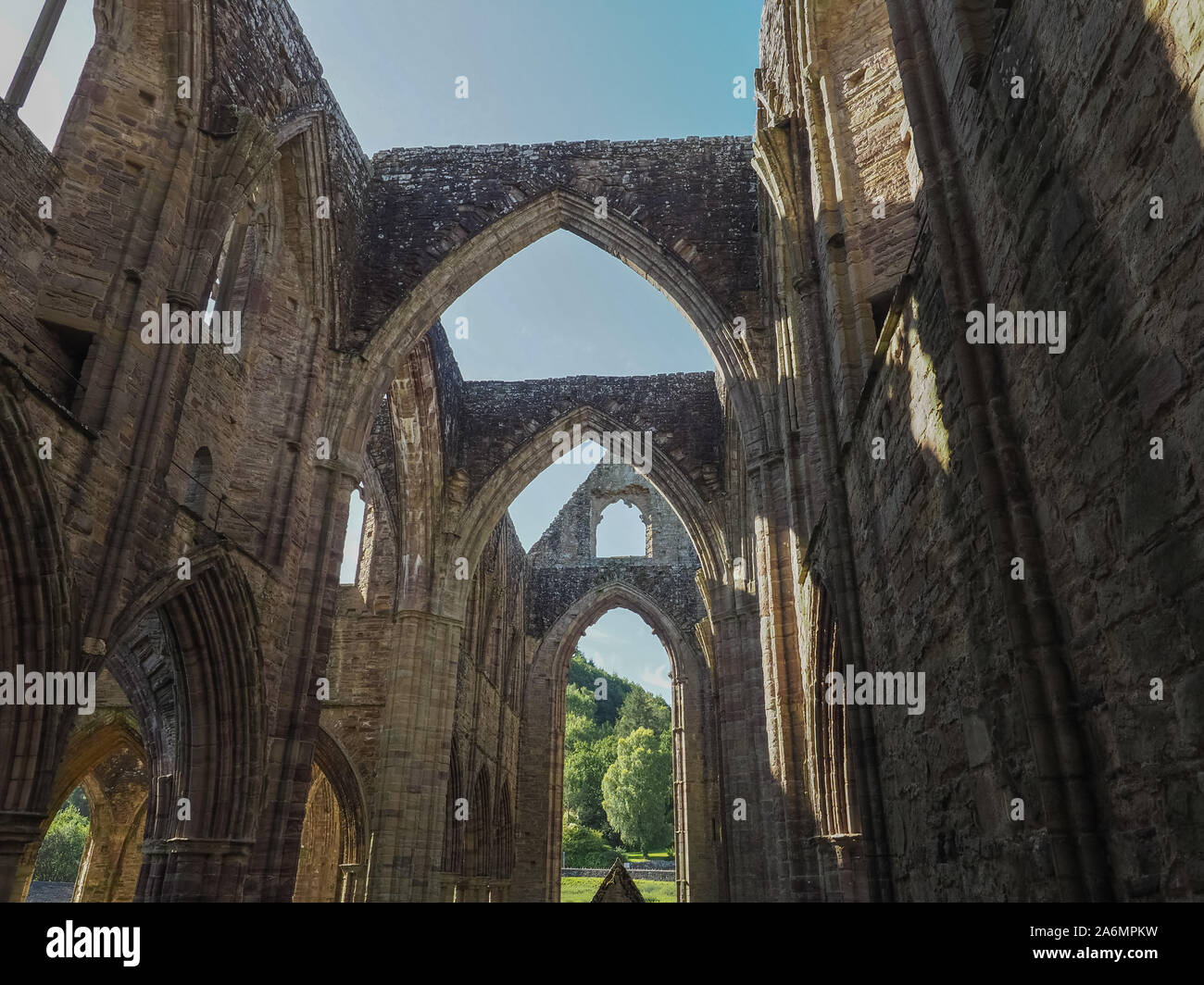 TINTERN, UK - CIRCA SEPTEMBER 2019: Tintern Abbey (Abaty Tyndyrn in ...