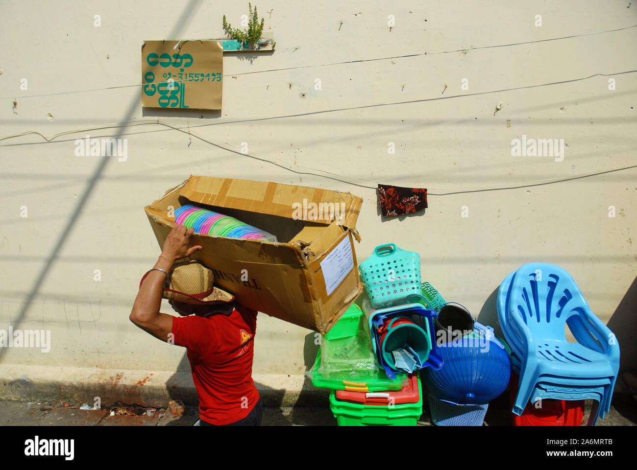 Man carrying large sack hi-res stock photography and images - Alamy