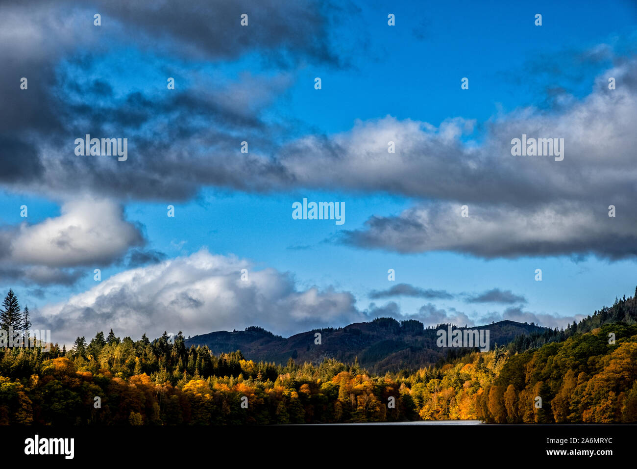 Loch Faskally on the edge of Pitlochry in Perthshire, Scotland with ...