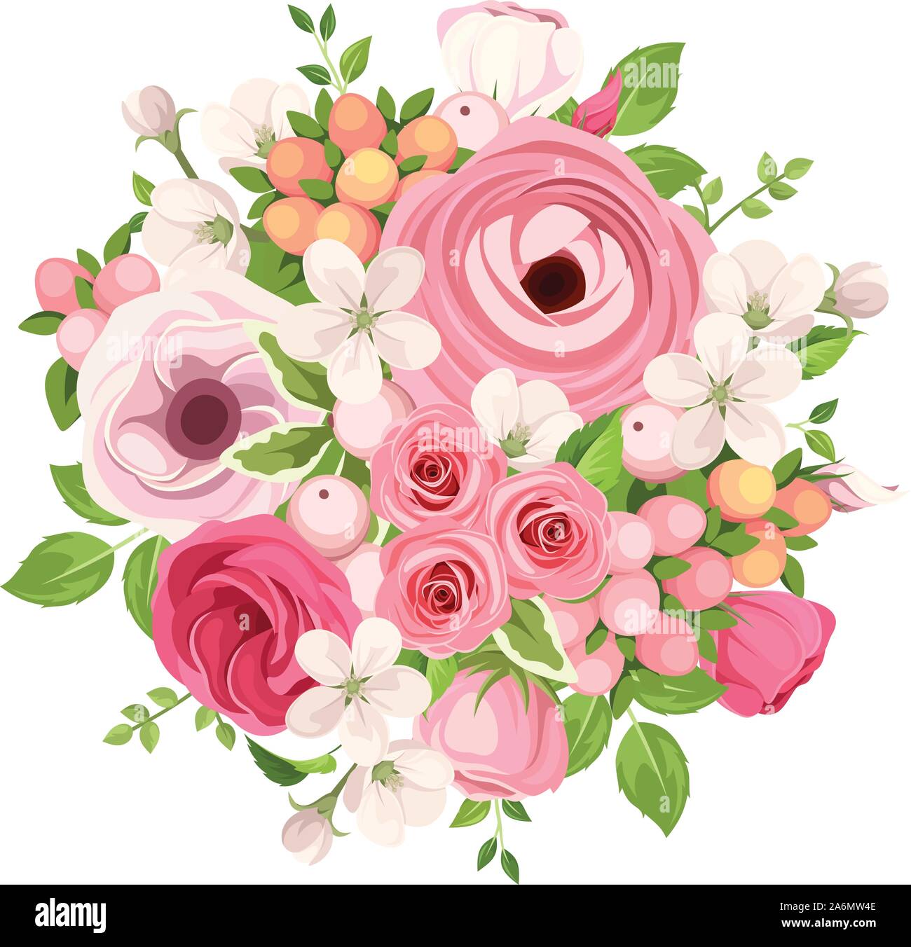 Bouquet Of Spring Flowers Clip Art