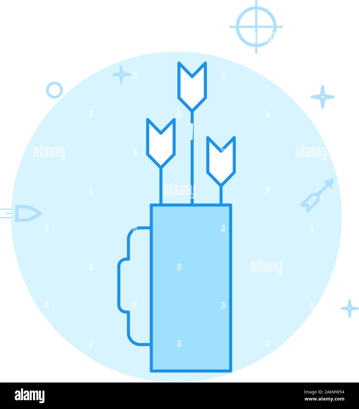 Blue quiver Stock Vector Images - Alamy