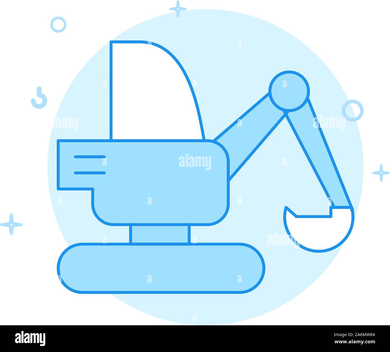 Digger vector hi-res stock photography and images - Alamy