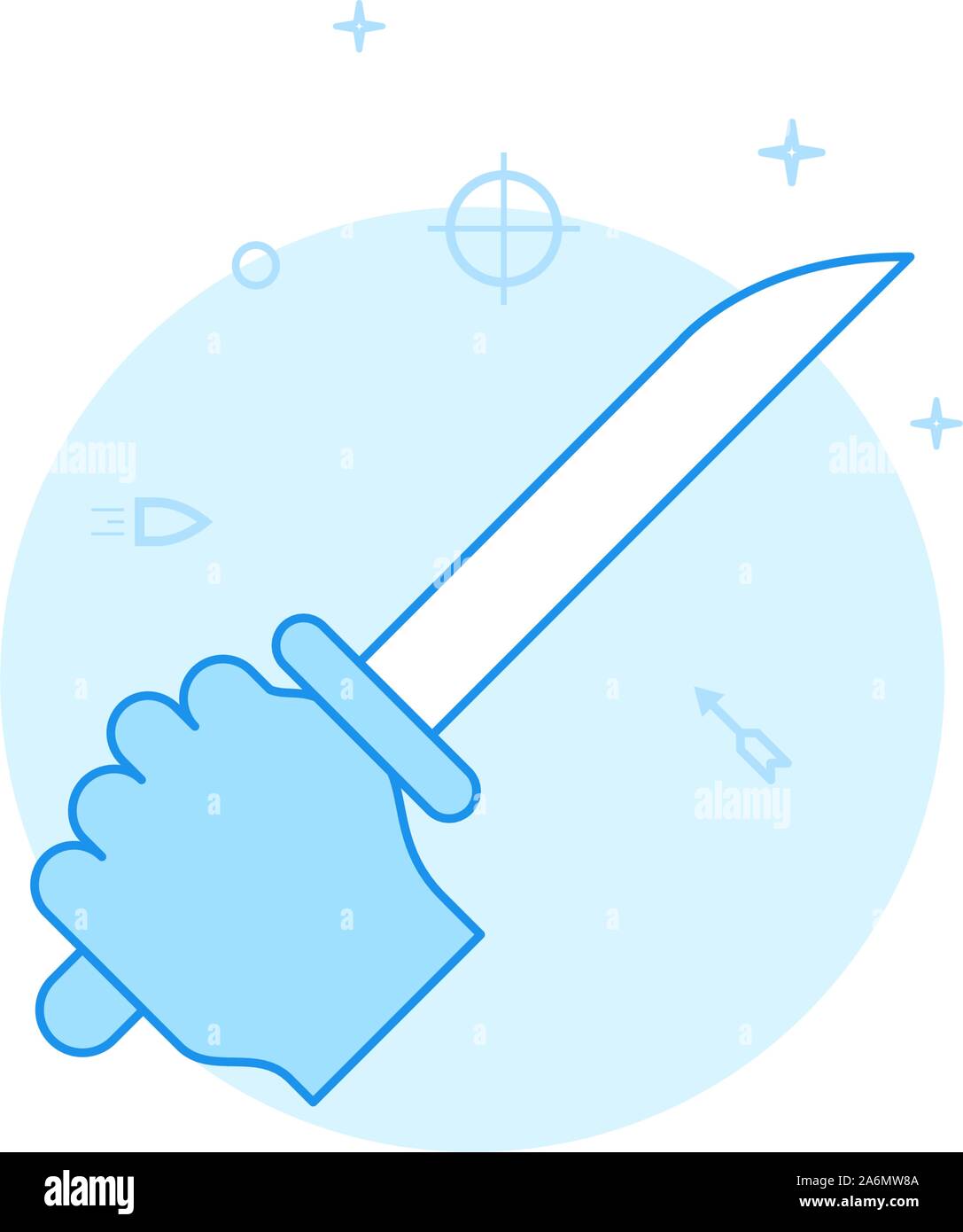 Holds sword Stock Vector Images - Alamy