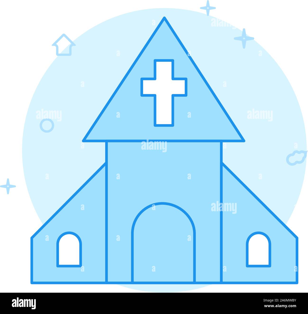 Mission church architecture Stock Vector Images - Alamy