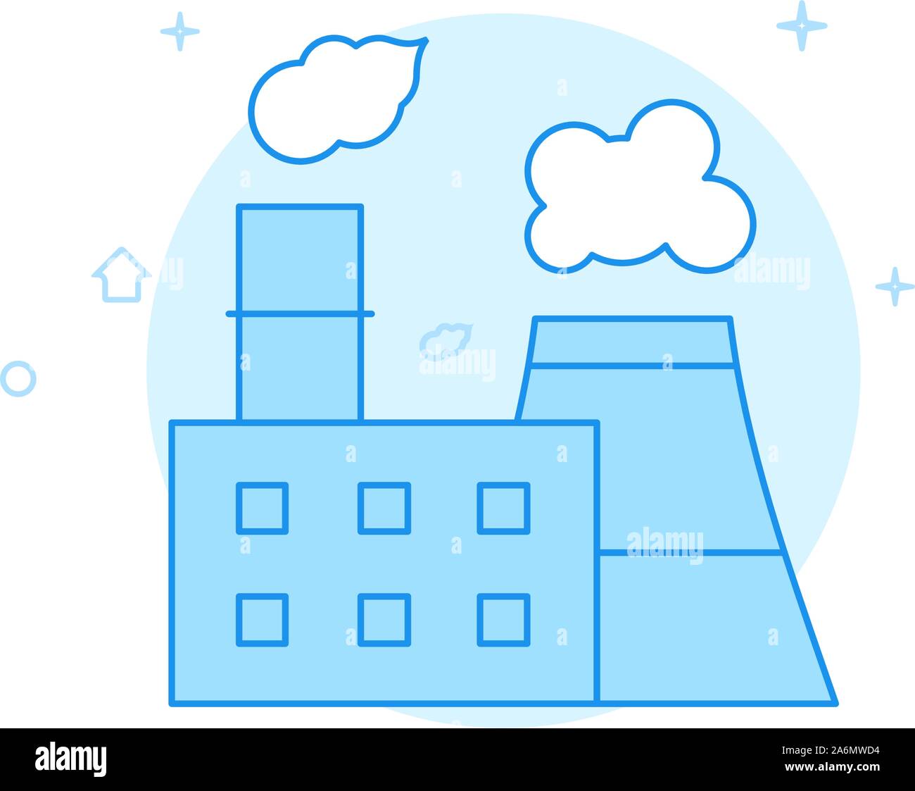 Combined power and heating plant Stock Vector Images - Alamy