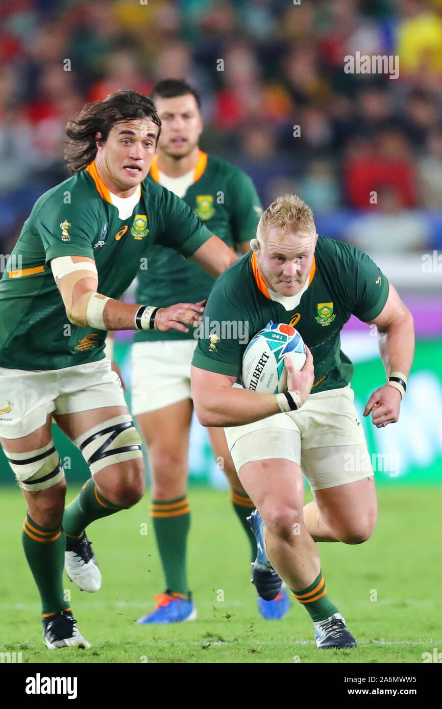 Yokohama, Kanagawa, Japan. 27th Oct, 2019. (L-R) Franco Mostert ...