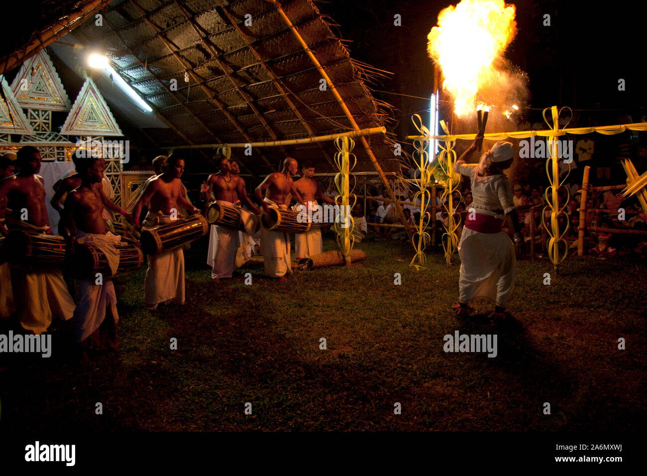 The traditional Gam-maduwa or village hut ceremony, usually held after ...