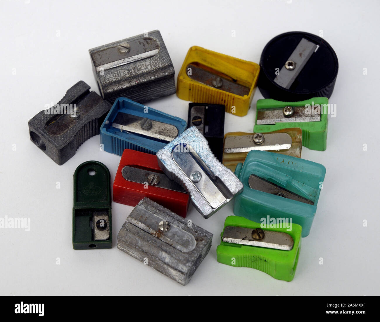 Vintage pencil sharpener hi-res stock photography and images - Alamy