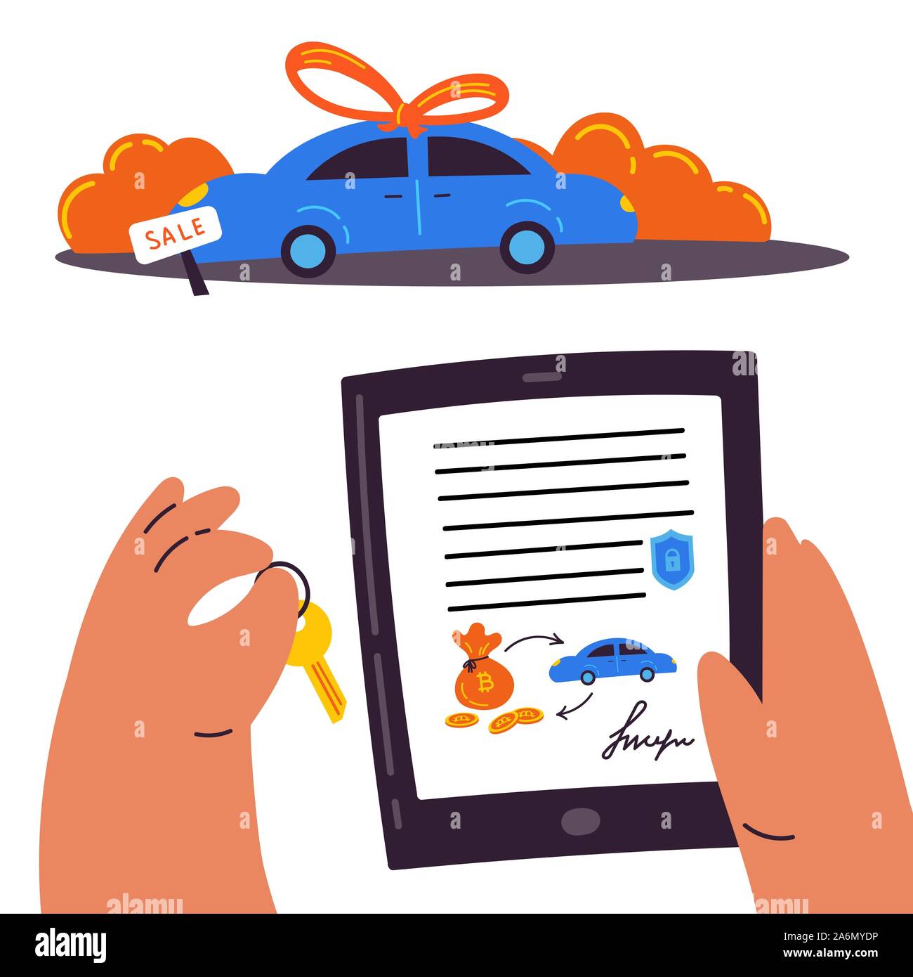 Smart car key business Stock Vector Images - Alamy