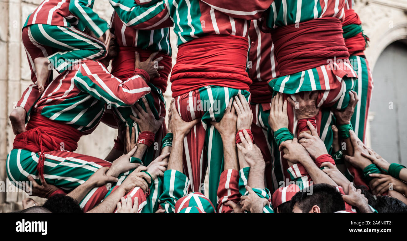 Human tower hi-res stock photography and images - Alamy