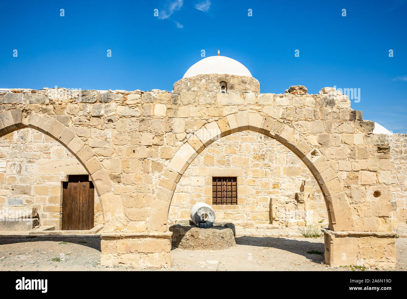 Panagia Odigitria or Virgin Mary church with ruined arch, Kouklia ...