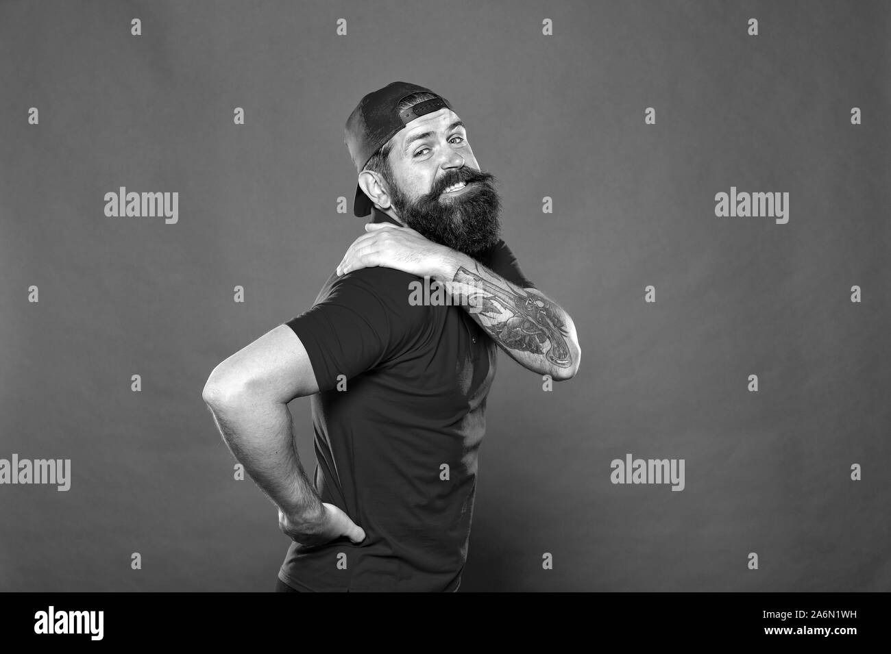 Shoulder pain athlete Black and White Stock Photos & Images - Alamy