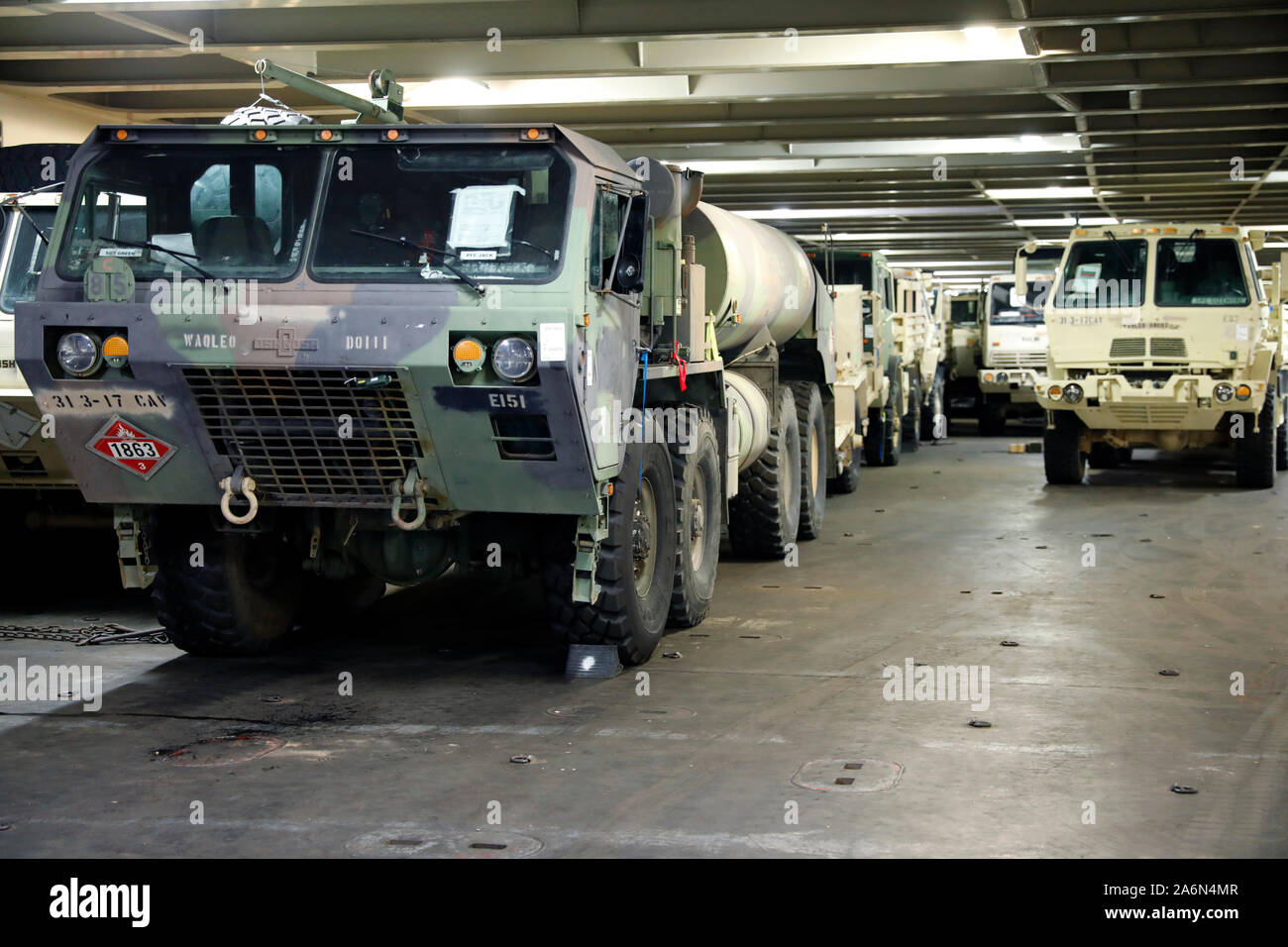 U.S. Army vehicles from 3rd Combat Aviation Brigade, 3rd Infantry ...