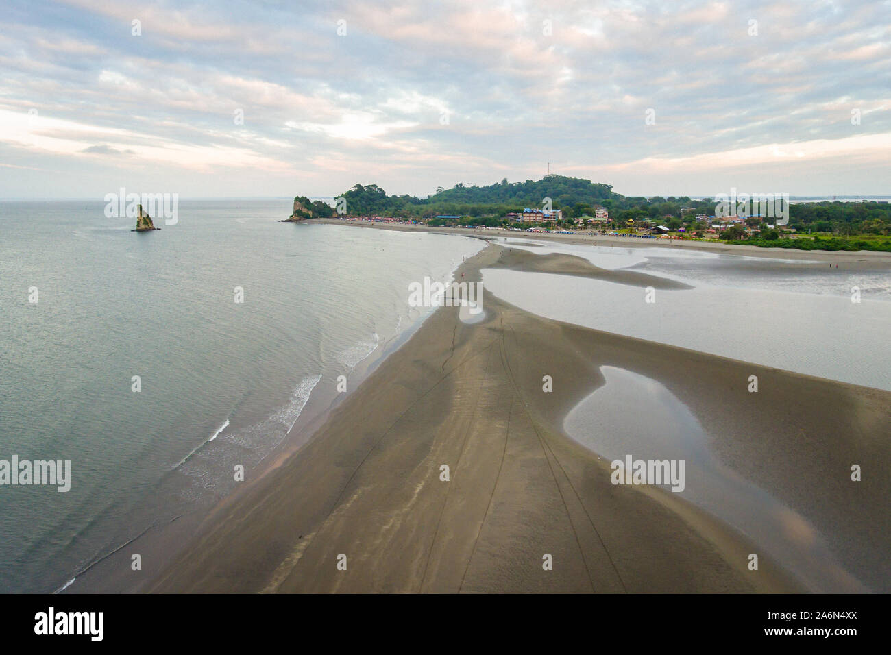 Seascape/Beach and Quesillo Rock of the Beautiful Tumaco City, on the ...