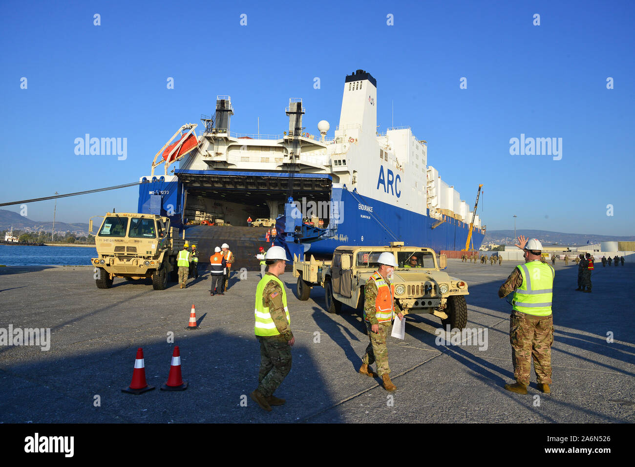 U.S. Army Soldiers assigned to the 839th Transportation Battalion make ...