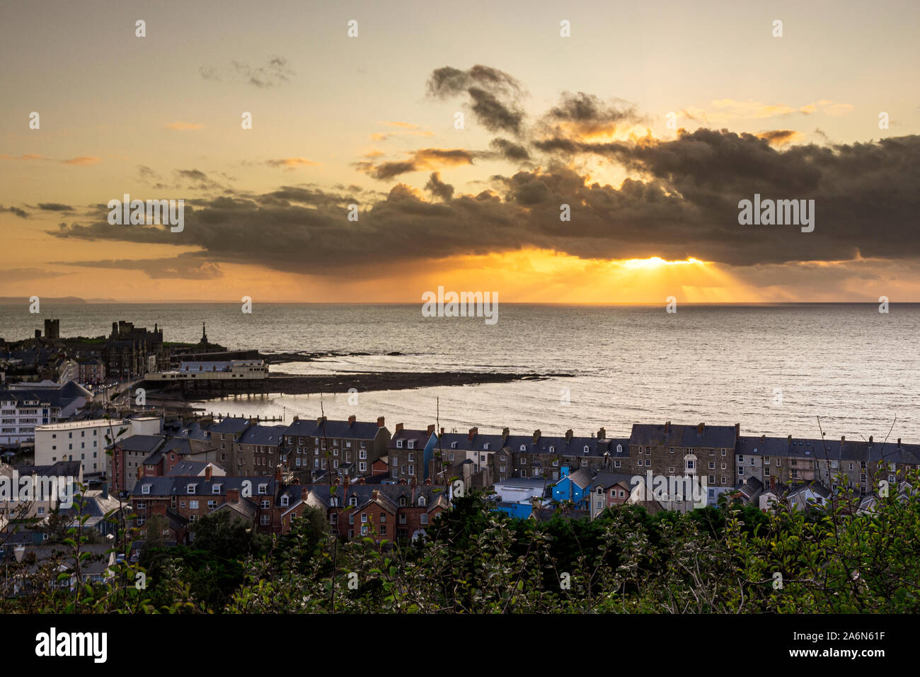 Sunset aberystwyth wales hi-res stock photography and images - Alamy