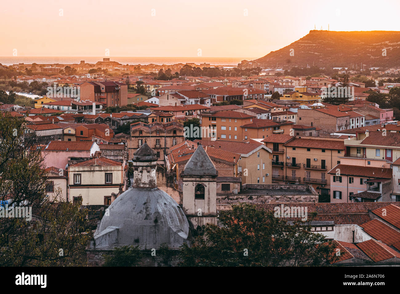 BOSA, ITALY / OCTOBER 2019: Life in the colorful fishermen's village in ...