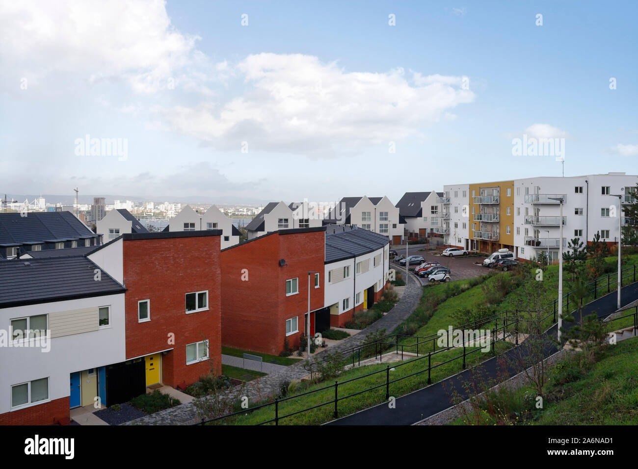 Penarth Heights housing development, Wales UK Stock Photo - Alamy