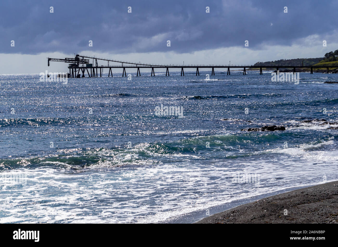The Gravel Loader Shellharbour Stock Photo - Alamy
