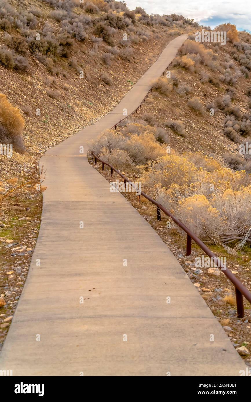 Climbing up steep footpath hi-res stock photography and images - Alamy
