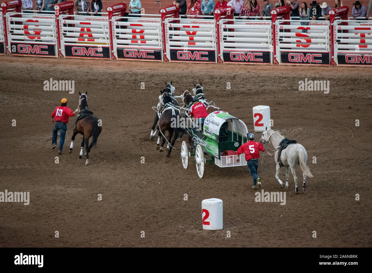 GMC Rangeland Derby Chuckwagon Racing at the Calgary Stampede ...