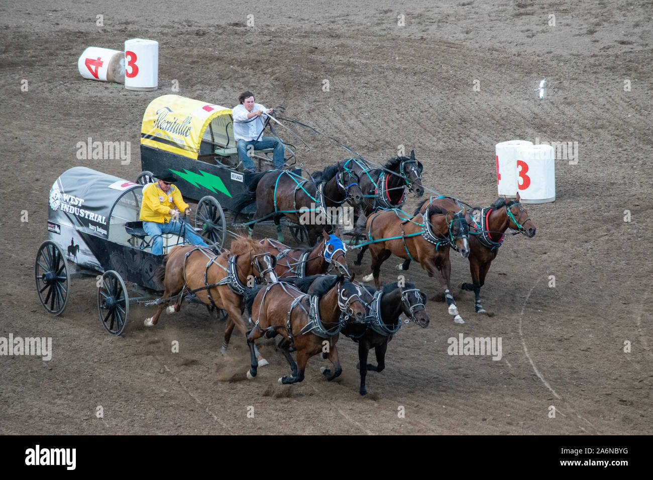GMC Rangeland Derby Chuckwagon Racing at the Calgary Stampede ...