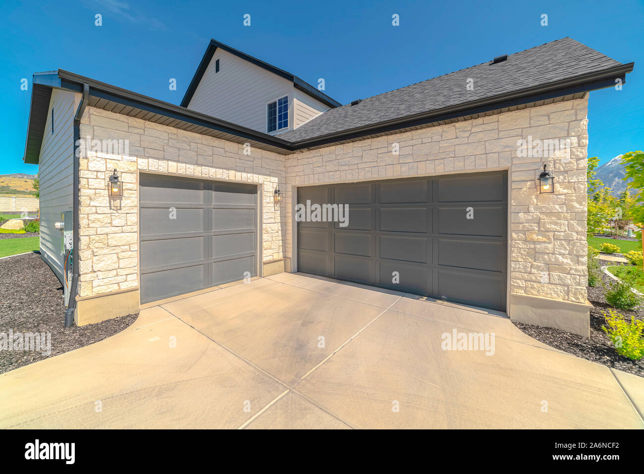 Three Car Stained Driveways