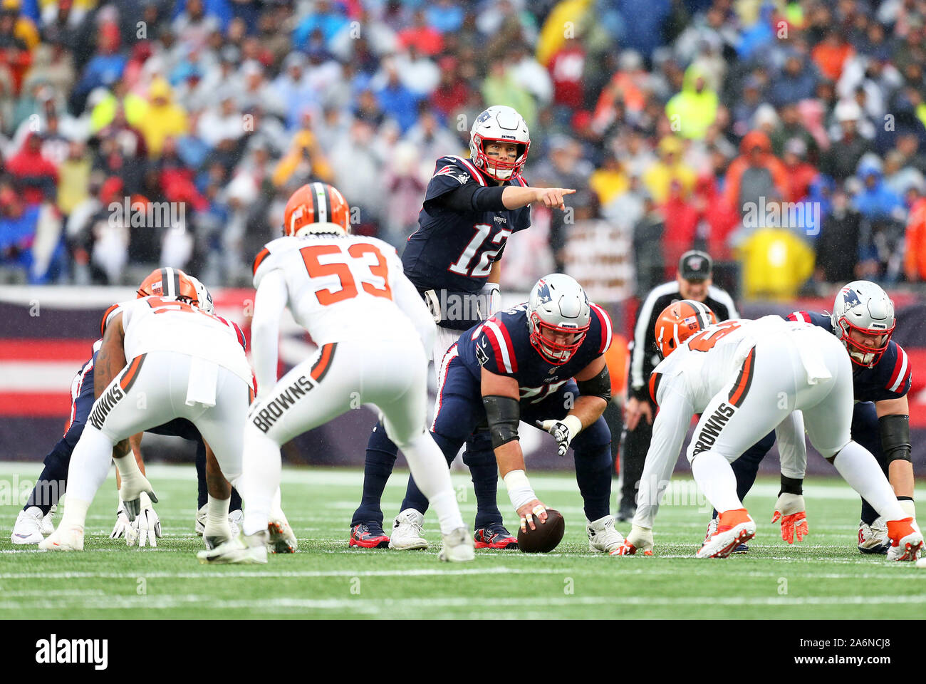 Foxborough, USA. 27th Oct, 2019. MA, USA; New England Patriots ...