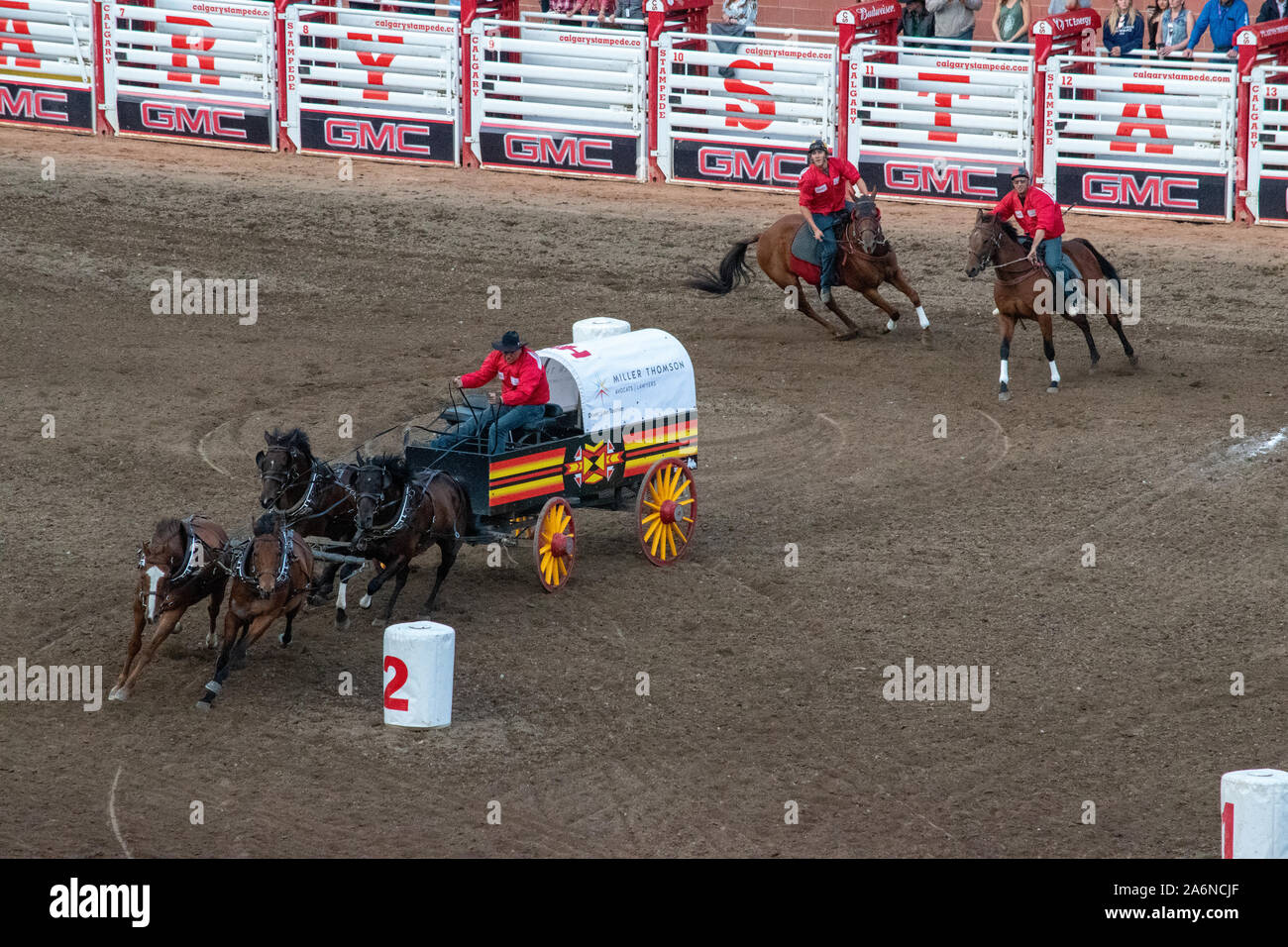 Calgary stampede chuckwagon hi-res stock photography and images - Alamy